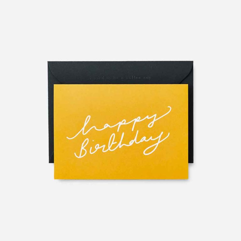 Geburtstagskarte - Happy Birthday Mustard - NANIQE